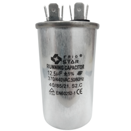 Capacitor de Trabajo 12.5MF 370 Vac. Ovalo