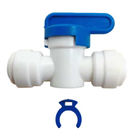 Conector Válvula de Paso 5/16 con Seguro