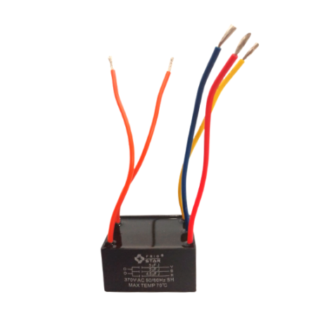 Capacitor Cuadrado 5MF+5MF +4.5MF 370V