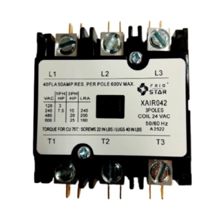 Contactor 3 Polos Bobina 24V 40AMP